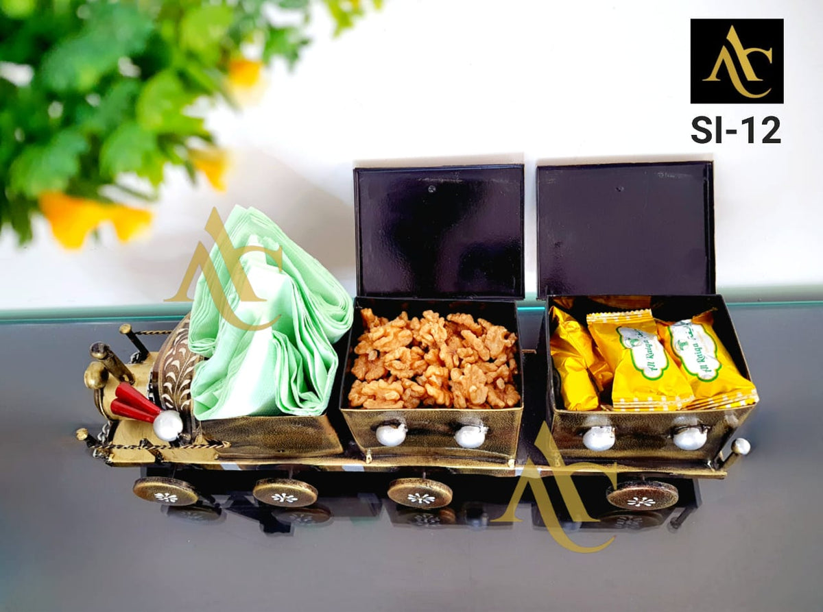 Beautiful Metal Train For Serving Dry Fruits in Parties-SAVO001DFT ...