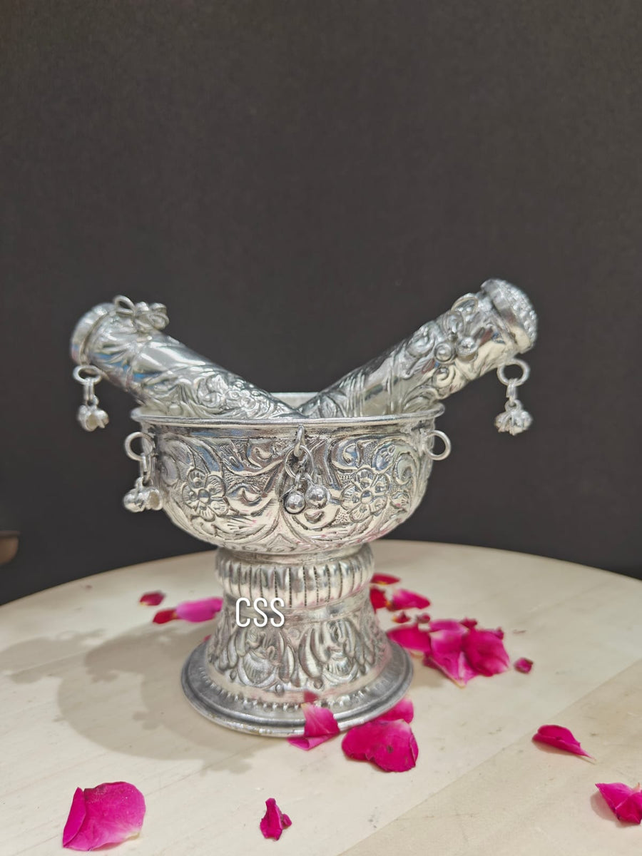 Beautiful German Silver Rolu Rokali Set With Silver Tray for Weddings ...