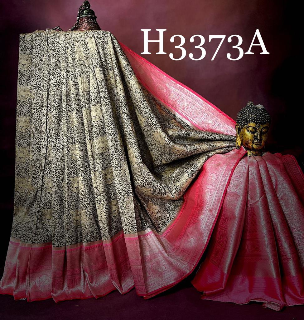 Designer Banarasi Tiger Design Saree for Women-RG001BTS – www.soosi.co.in