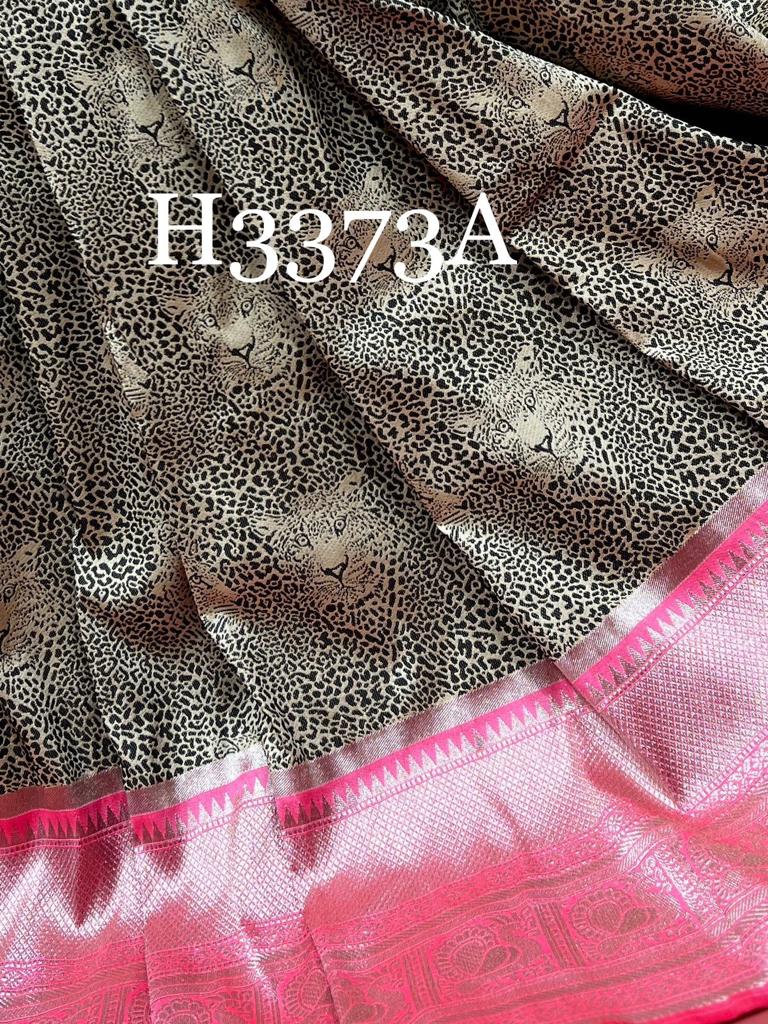 Designer Banarasi Tiger Design Saree for Women-RG001BTS – www.soosi.co.in