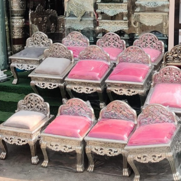 999 silver chair for Puja purpose -UYL001SC – www.soosi.co.in