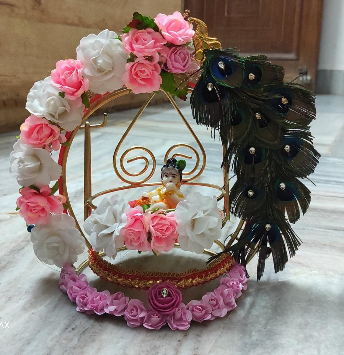 DECORATED JHULA FOR LADDU GOPAL FOR JANMASHTAMI FESTIVAL-SKDJ001 – www ...