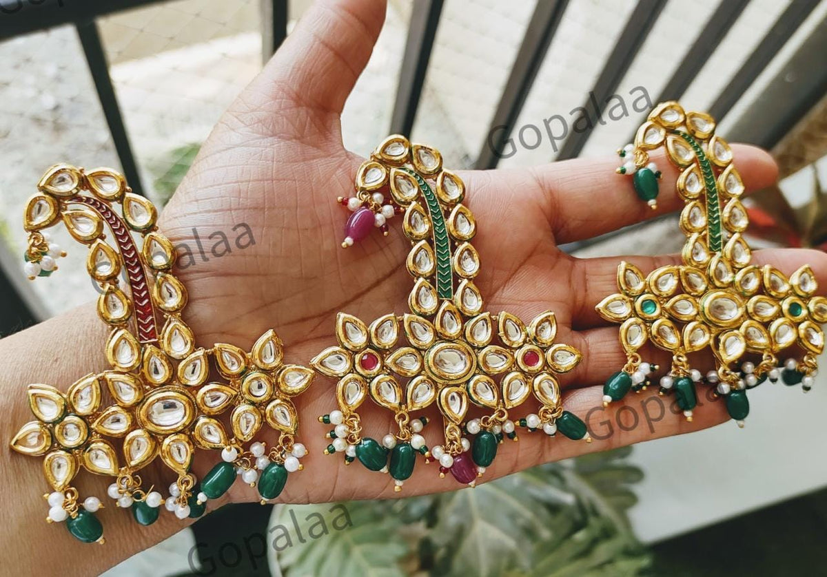 BEAUTIFUL GOLD FINISH KUNDAN BIG SIZE KALANGI FOR DIETY-POSH001K – www ...