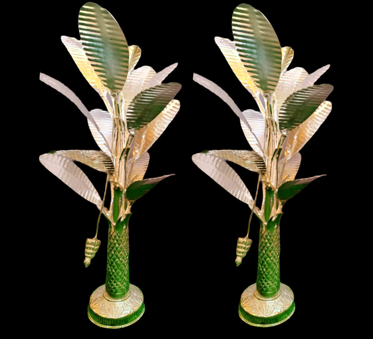 Extra Big Size German Silver Banana Tree for Puja Decoration-SILVA001B ...