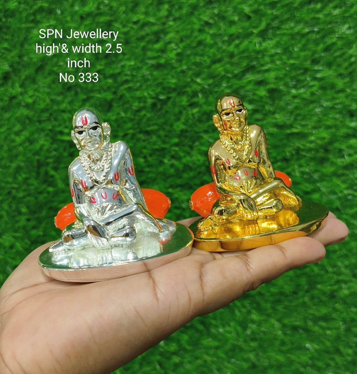 Gold and Silver Plated Swami Samarth Murthi-KARTI001SM – www.soosi.co.in