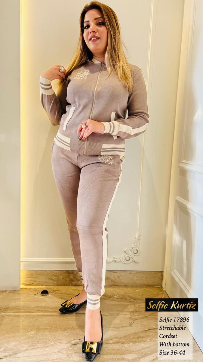 Stretchable Cord-set with Bottom/Winter Dress For Women-GARI001WJ – www ...