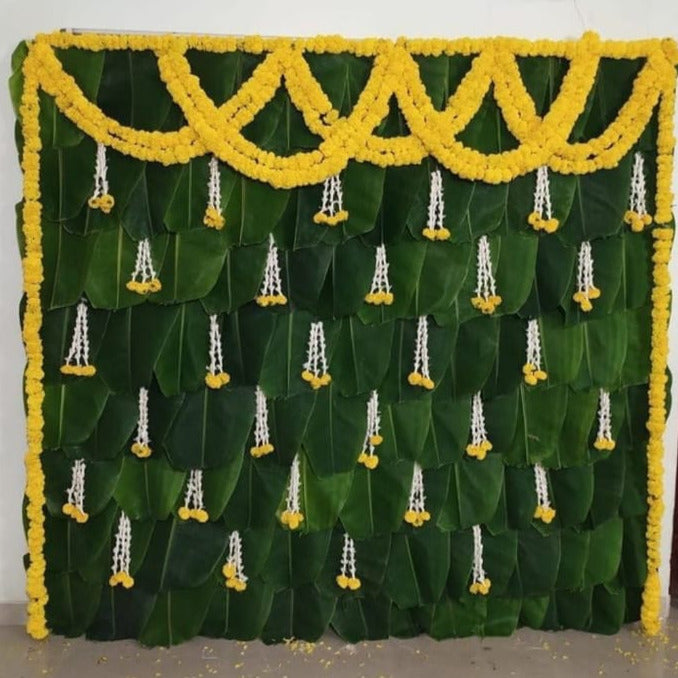 Marigold Backdrop Decoration for Events , Festivals-SHARA001BD – www ...