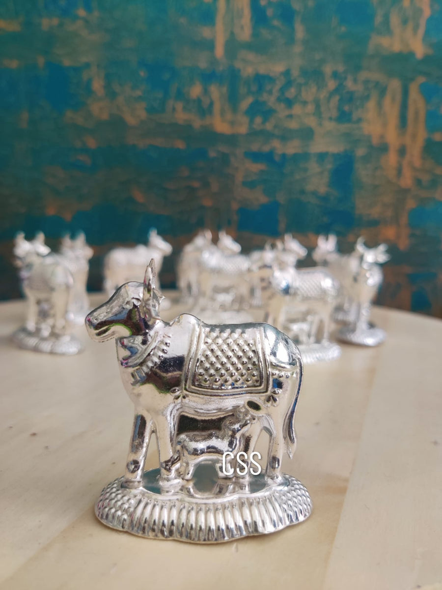Set of 10 , Gomata Statues in German Silver for Return Gifts-CZY001GS ...