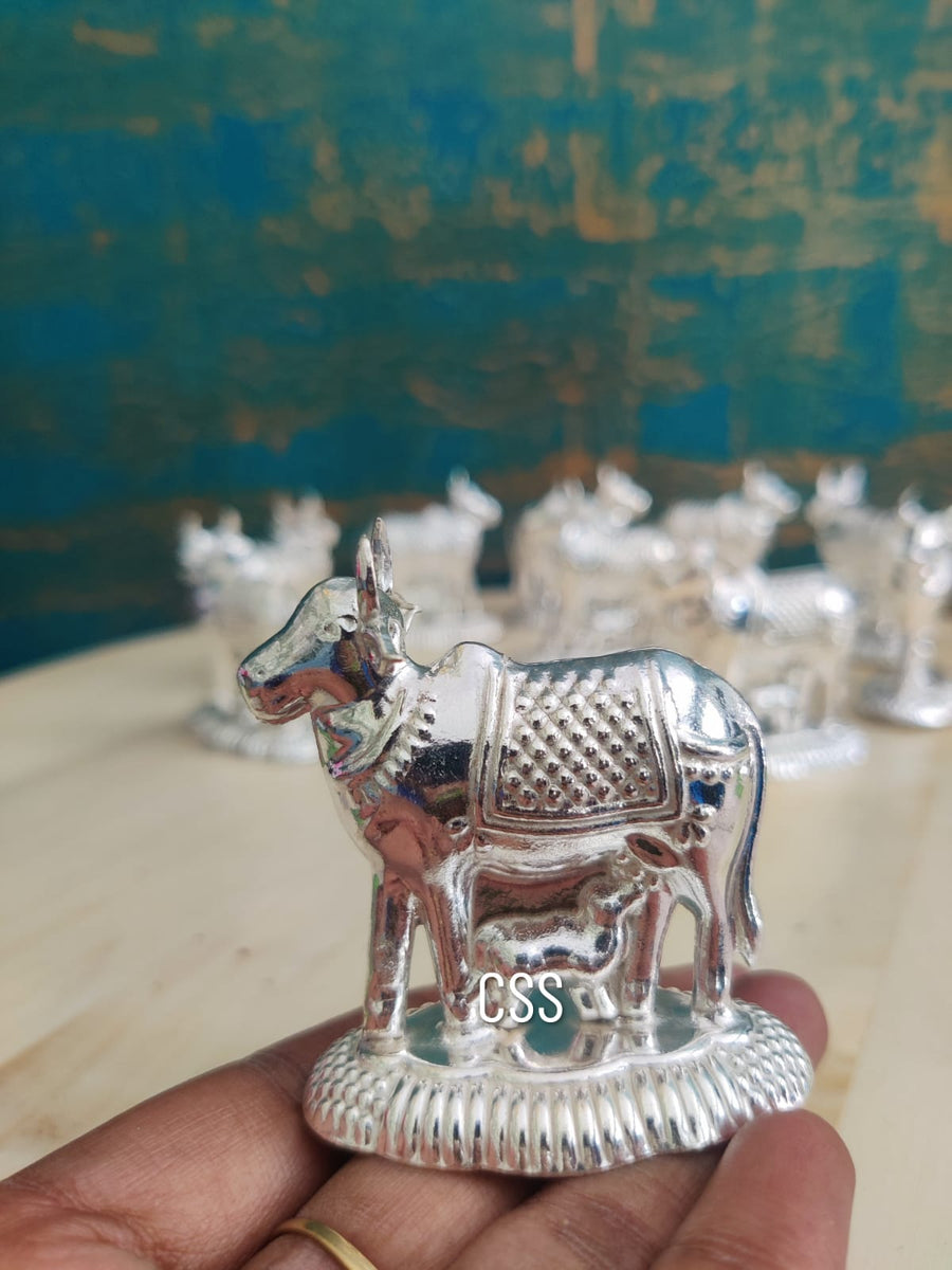 Set of 10 , Gomata Statues in German Silver for Return Gifts-CZY001GS ...