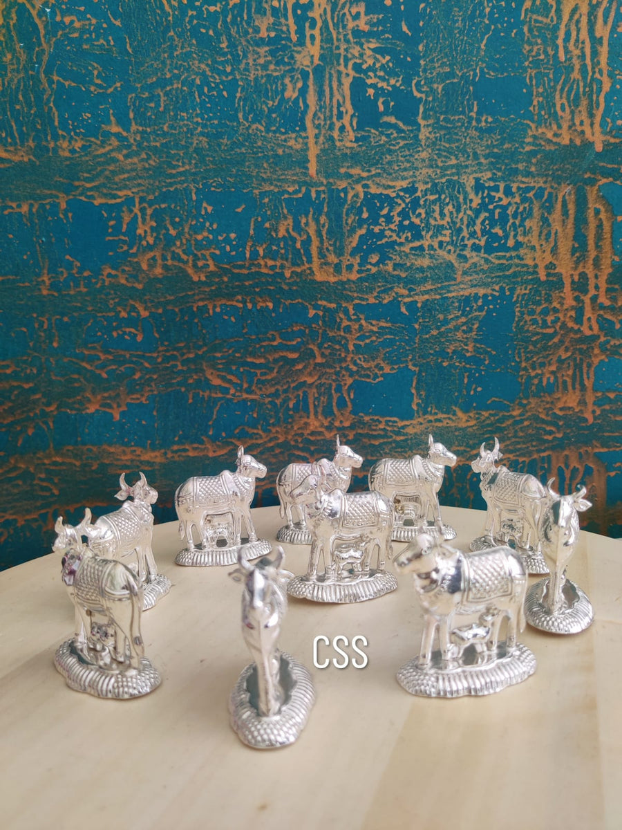 Set of 10 , Gomata Statues in German Silver for Return Gifts-CZY001GS ...