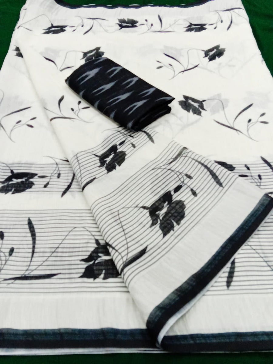 Summer Special Collection Linen Satin Borders Saree – www.soosi.co.in