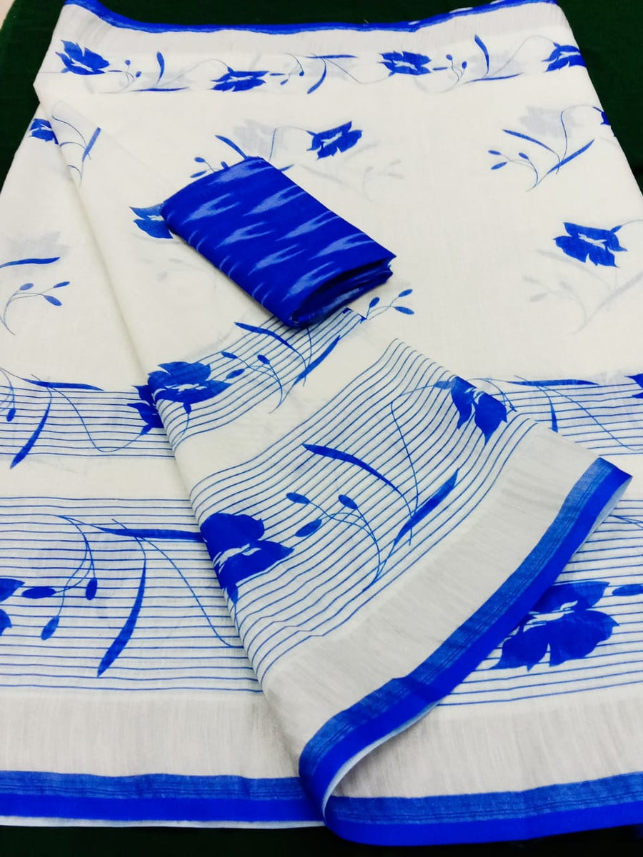 Summer Special Collection Linen Satin Borders Saree – www.soosi.co.in