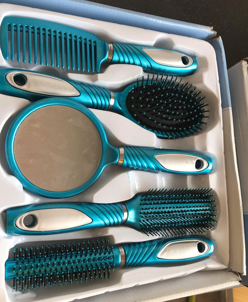 Hair comb set with Hand mirror – www.soosi.co.in