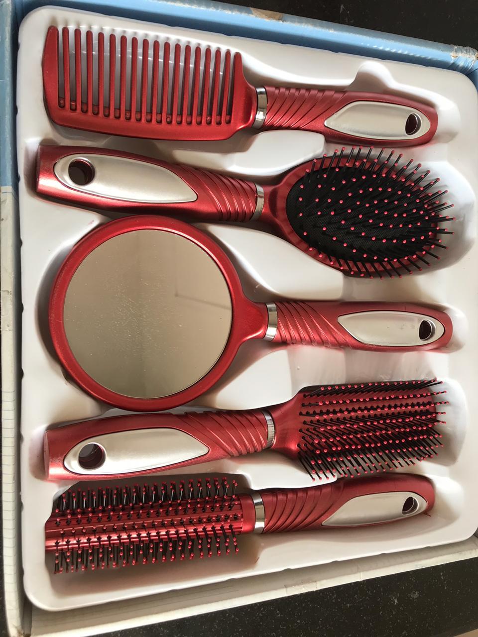 Hair comb set with Hand mirror – www.soosi.co.in