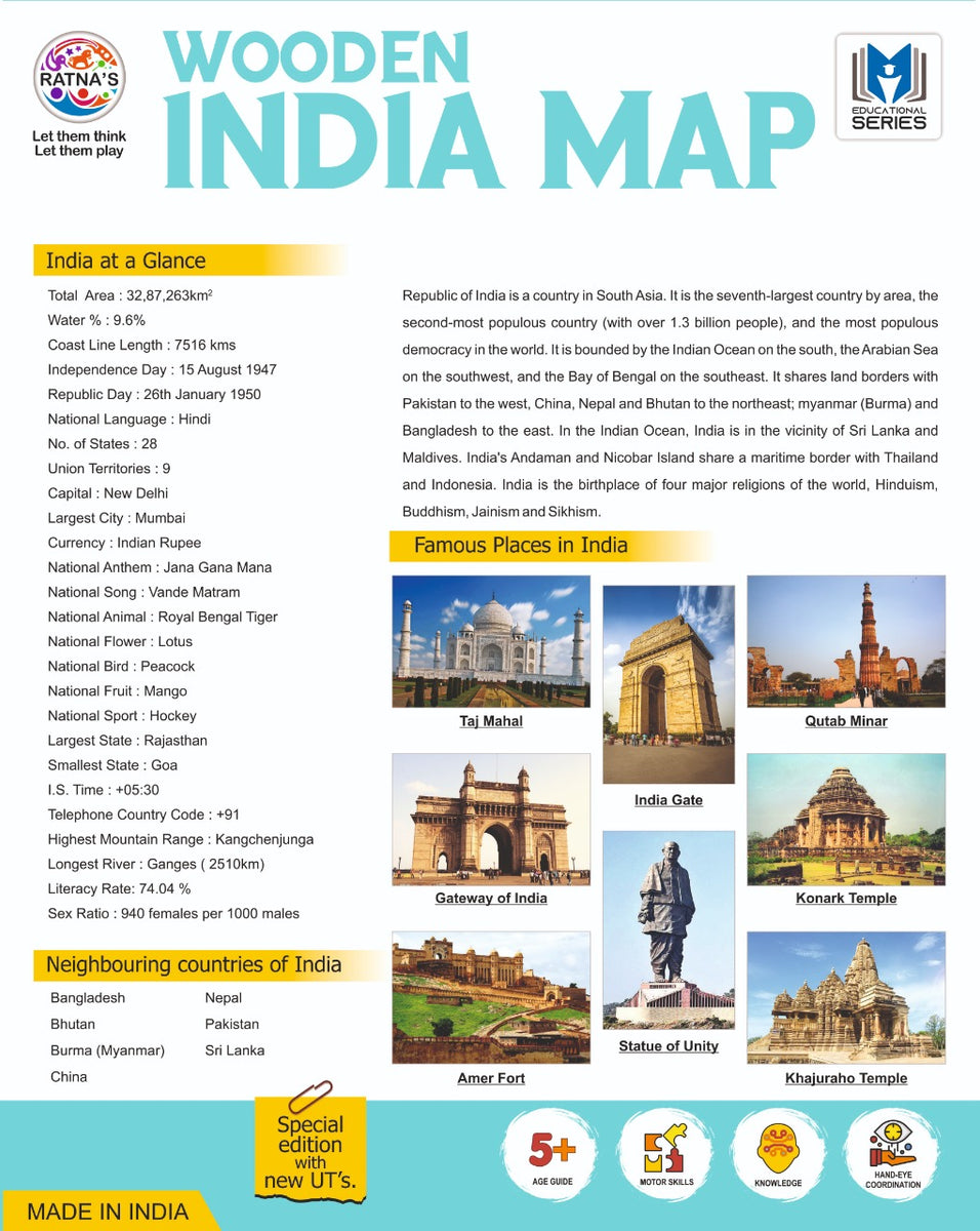 WOODEN INDIA MAP – www.soosi.co.in