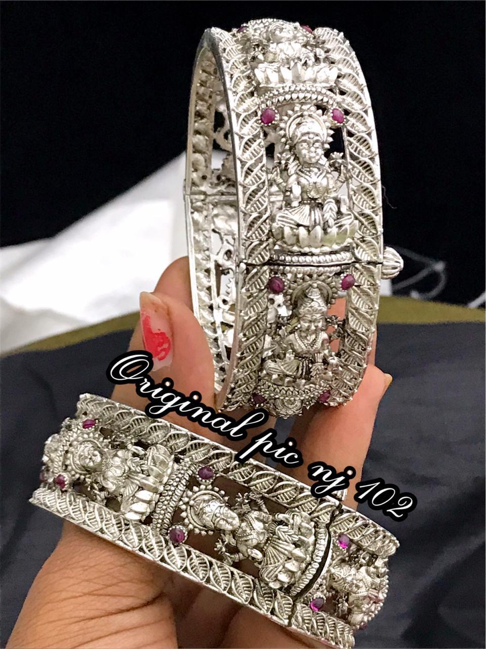 indian style silver bangles